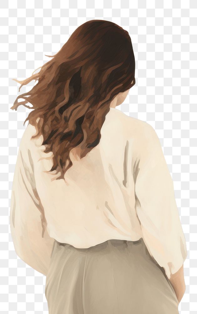 PNG Back view woman front | Free PNG - rawpixel