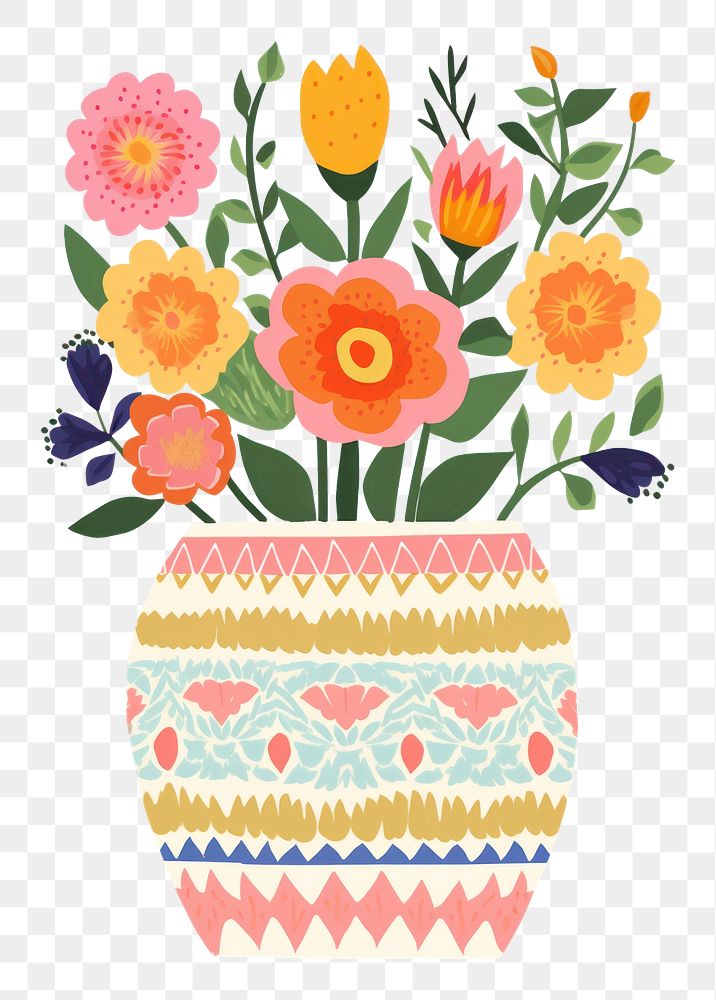 PNG Flower pot art pattern | Premium PNG - rawpixel