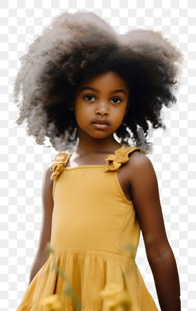 PNG black girl wearing yellow | Premium PNG - rawpixel