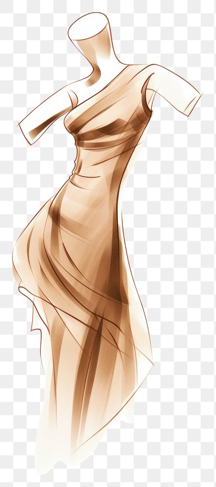 PNG Dress mannequin drawing sketch | Free PNG - rawpixel