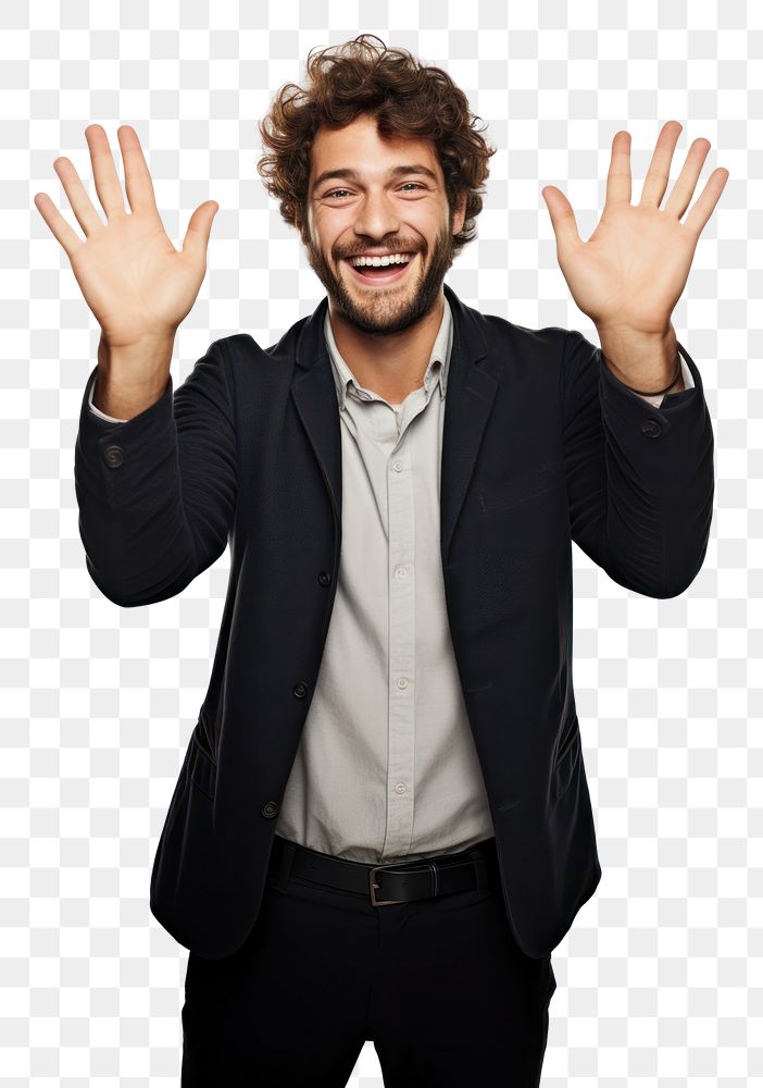 PNG Man spread your hands | Free PNG - rawpixel