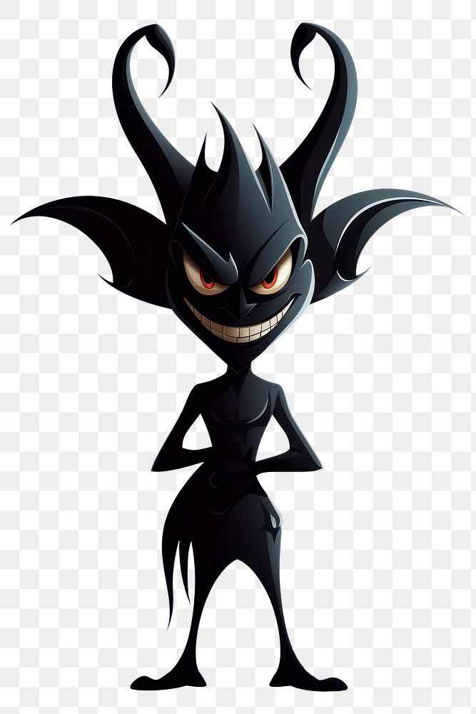 PNG Devil black white background | Free PNG - rawpixel