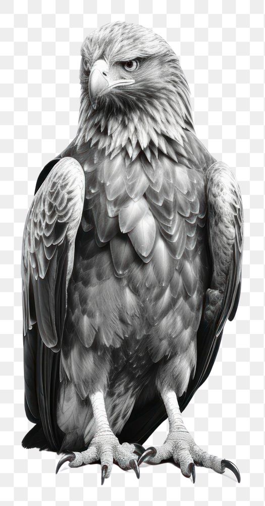PNG Eagle animal bird monochrome. | Free PNG - rawpixel
