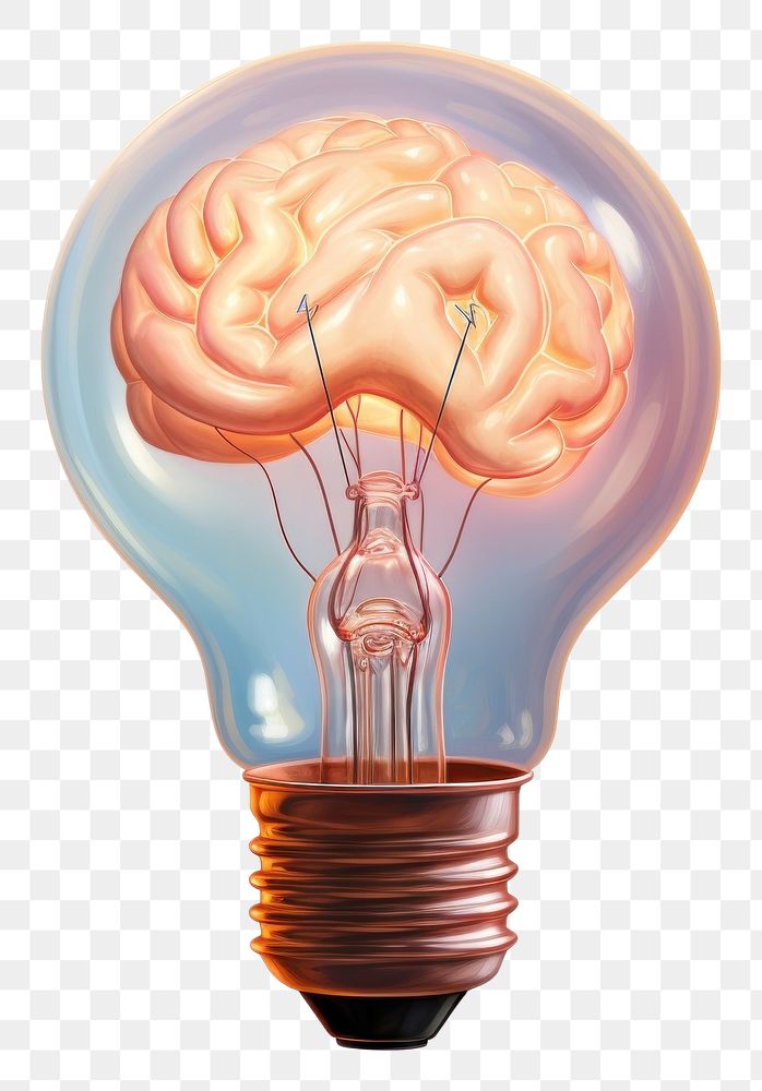 PNG Brain and light bulb | Free PNG - rawpixel