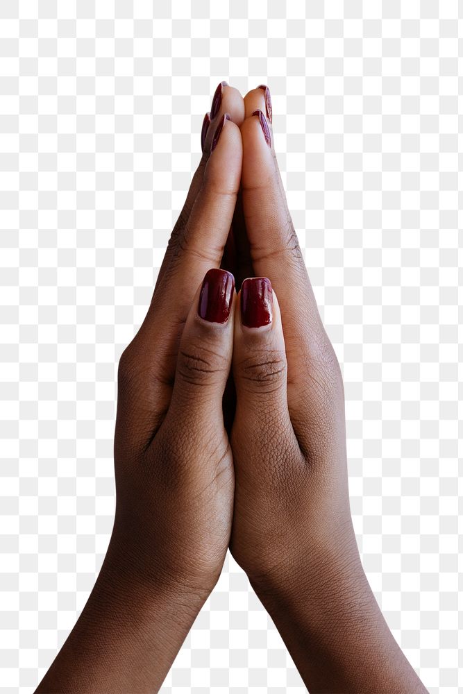 Praying hands gesture transparent png | Free PNG Sticker - rawpixel