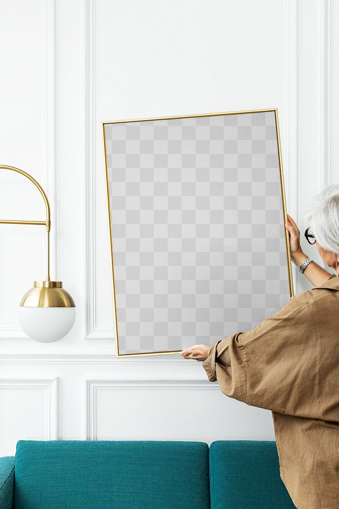 Frame png mockup in a luxury | Free PNG - rawpixel