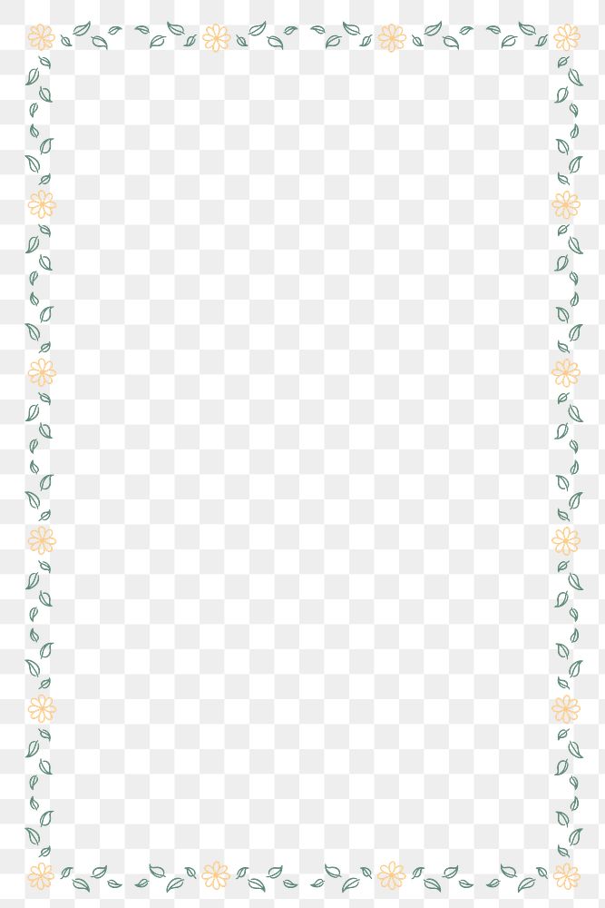 Rectangle yellow and green leafy | Free PNG - rawpixel