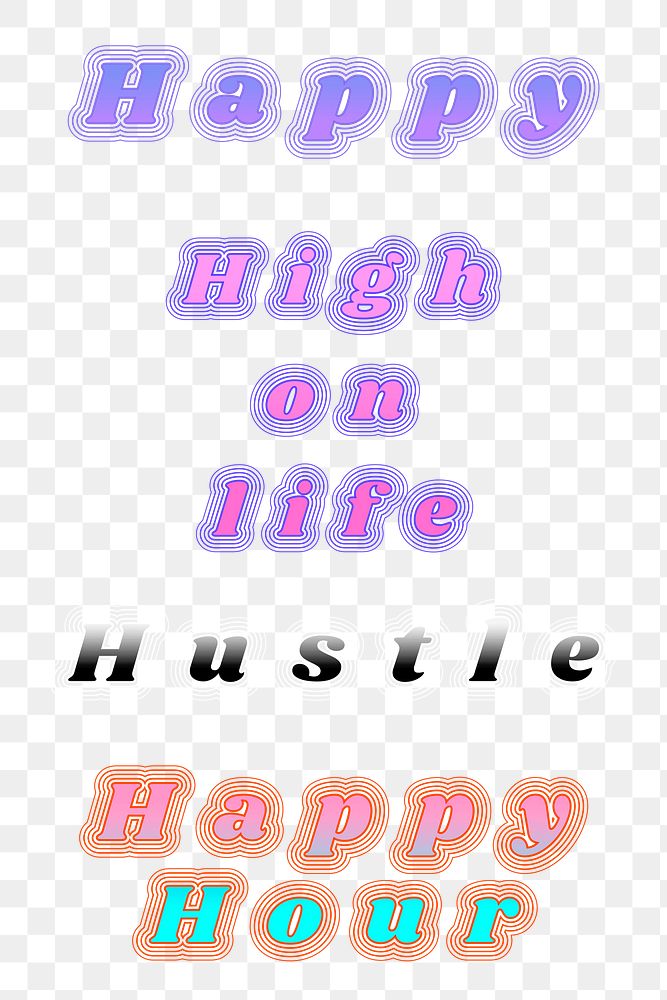 Word sticker png 90's typography | Premium PNG - rawpixel