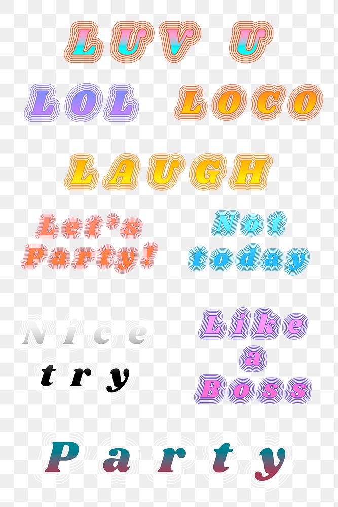 Png Word sticker 90's typography | Premium PNG - rawpixel