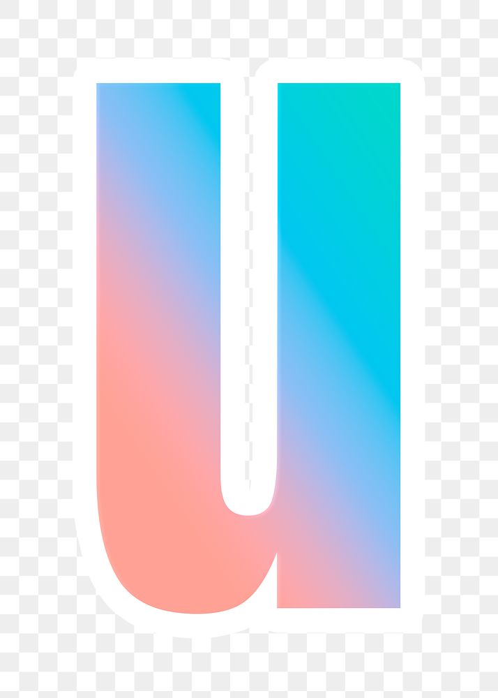 Png font u pastel typeface | Free PNG Sticker - rawpixel