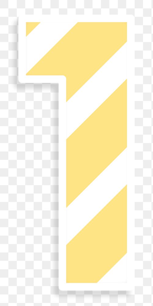 Number one font illustration | Free PNG Sticker - rawpixel