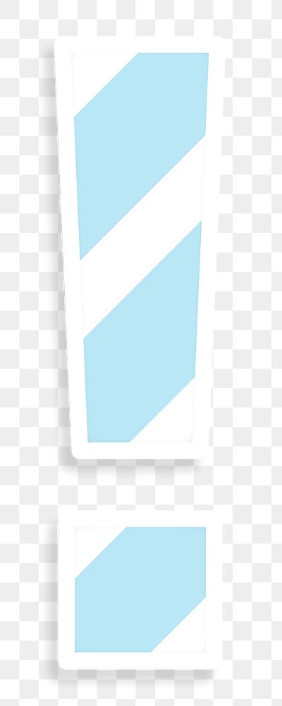 Exclamation font sticker graphic png | Free PNG Sticker - rawpixel