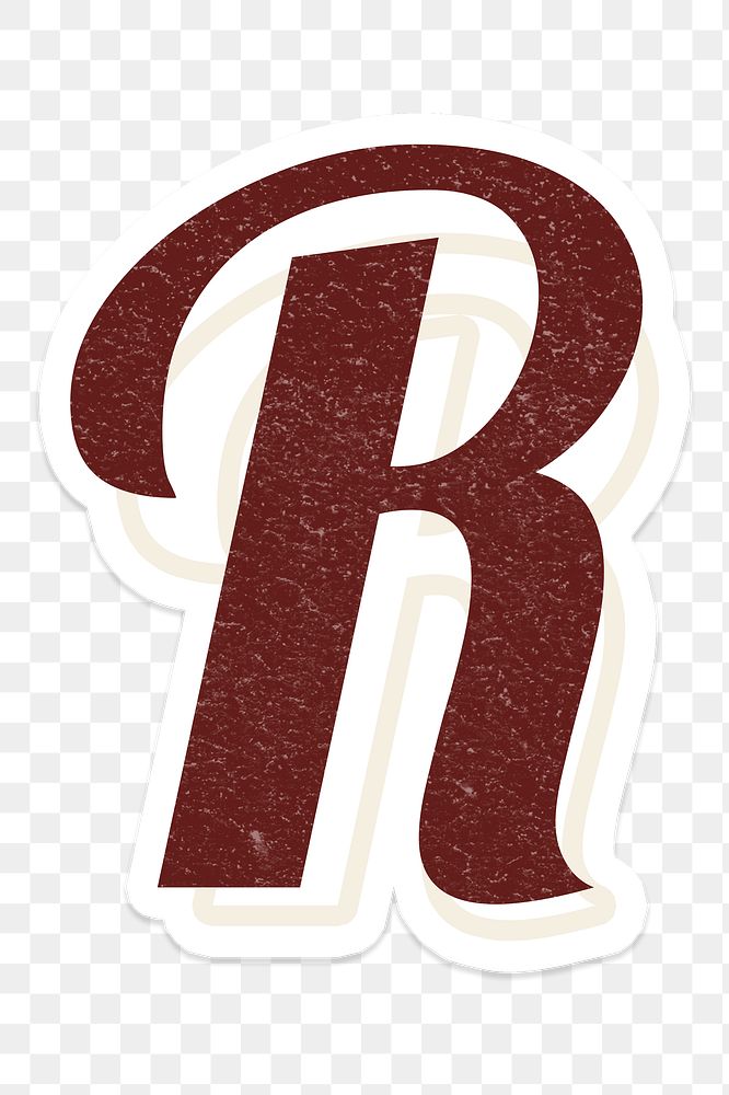 Letter R cursive stylish vintage | Free PNG Sticker - rawpixel