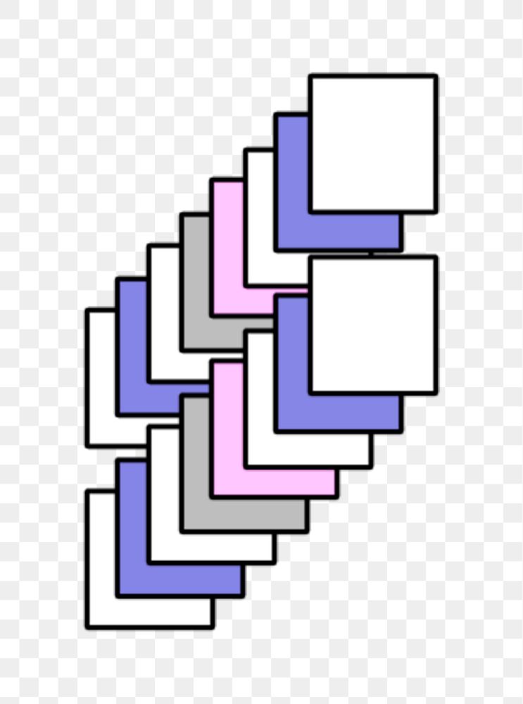 Layered colon sign png pastel | Free PNG Sticker - rawpixel