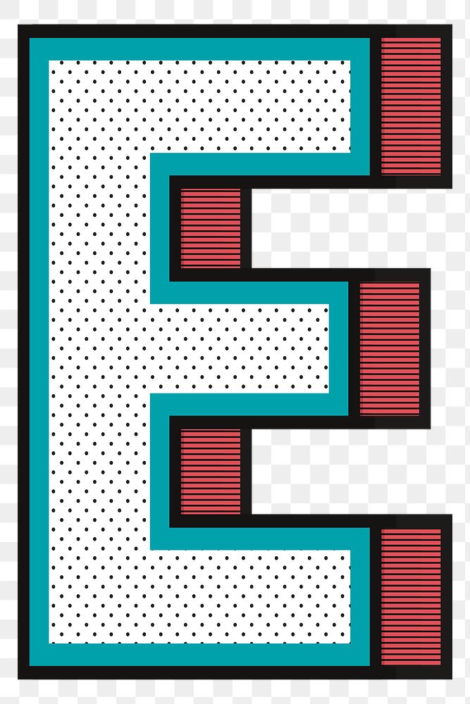 3D letter E png isometric | Free PNG Sticker - rawpixel