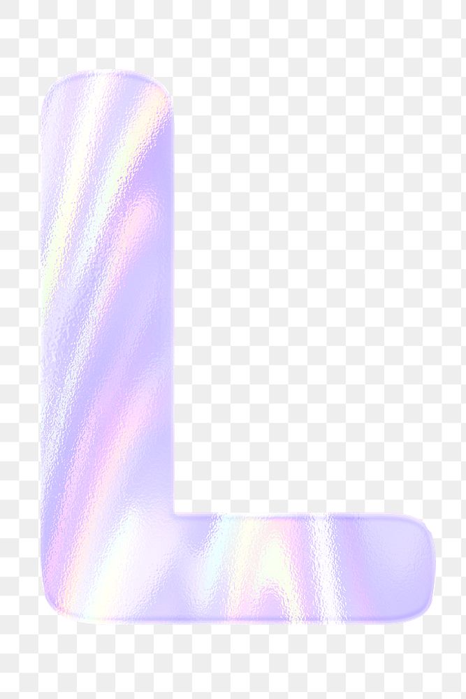 Shiny letter L png alphabet | Free PNG Sticker - rawpixel