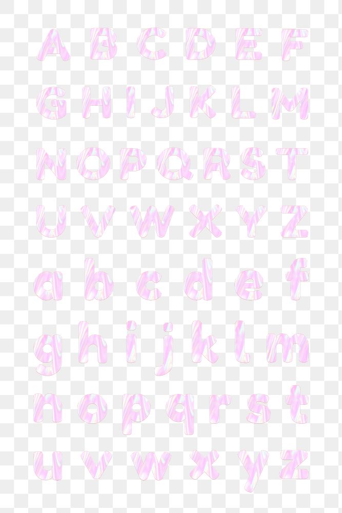 Alphabet png sticker holographic pastel | Free PNG - rawpixel