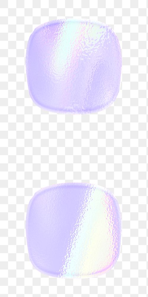 Holographic pastel colon sign png | Free PNG Sticker - rawpixel