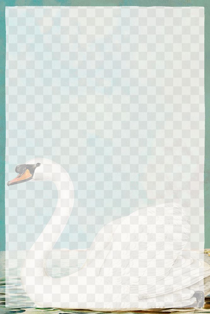Swan frame png vintage detailed | Free PNG - rawpixel