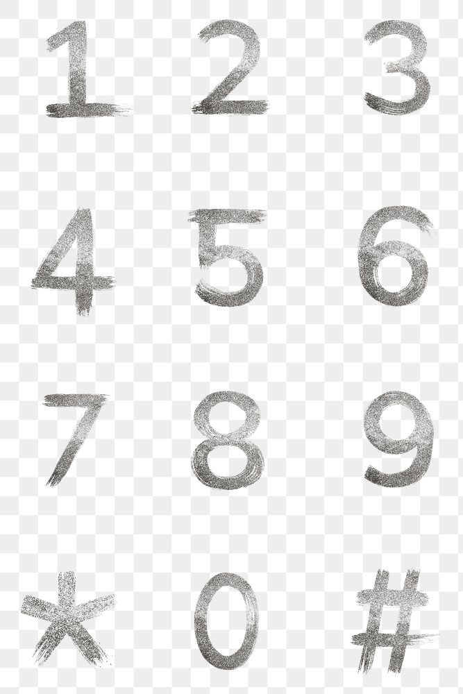 Silver glitter alphabet png set | Free PNG - rawpixel