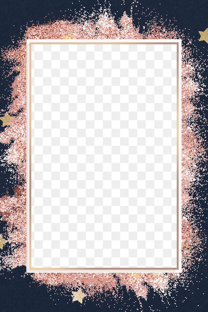 Rose gold glitter frame png | Free PNG - rawpixel