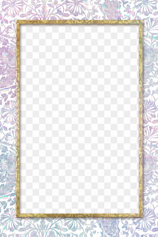 Nature holographic png frame pattern | Free PNG - rawpixel