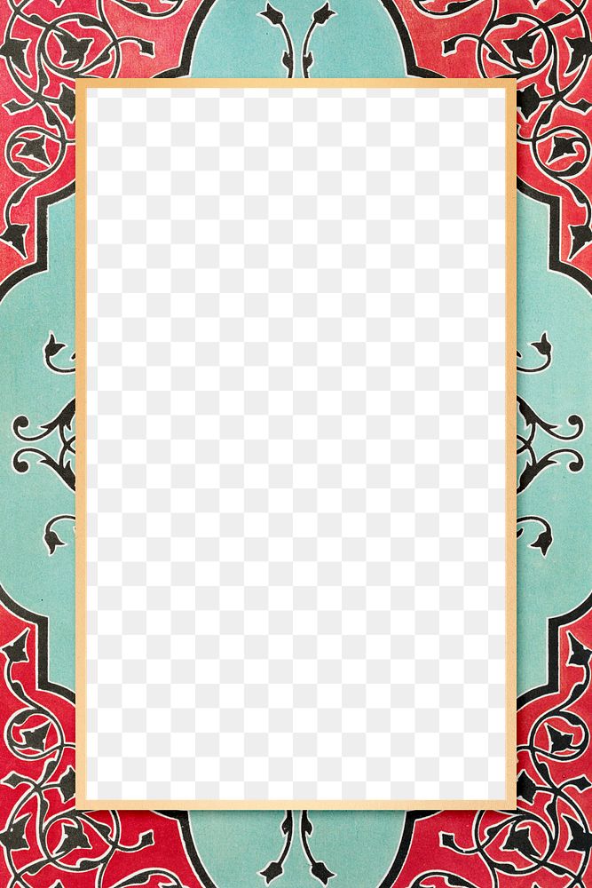 Ornamental pattern frame png vintage | Free PNG - rawpixel