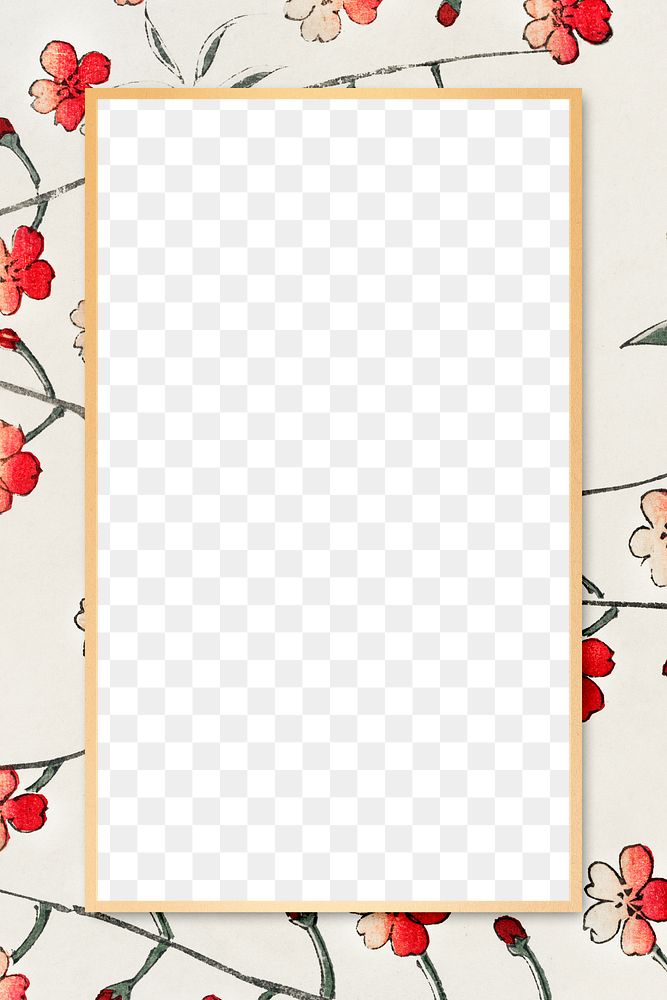 Vintage cherry blossom frame png | Free PNG - rawpixel