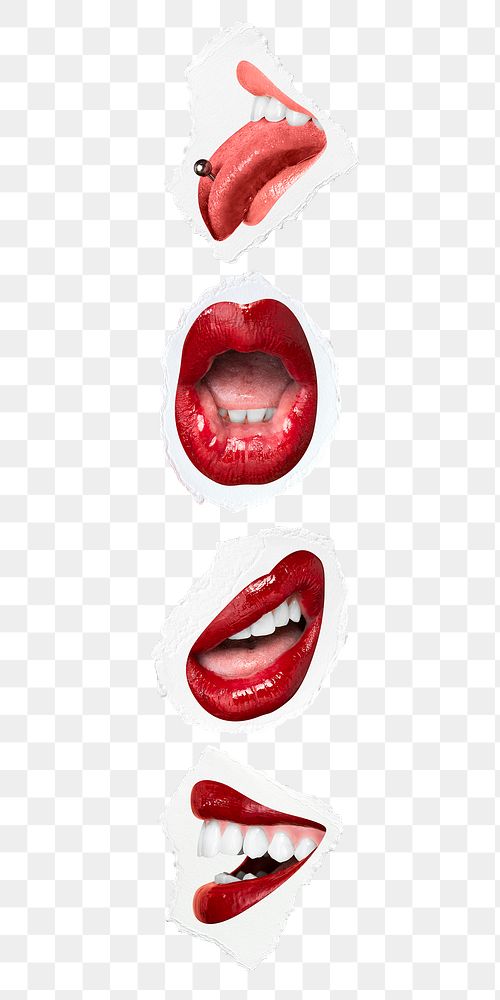 Png lip sticker expression cool | Free PNG - rawpixel