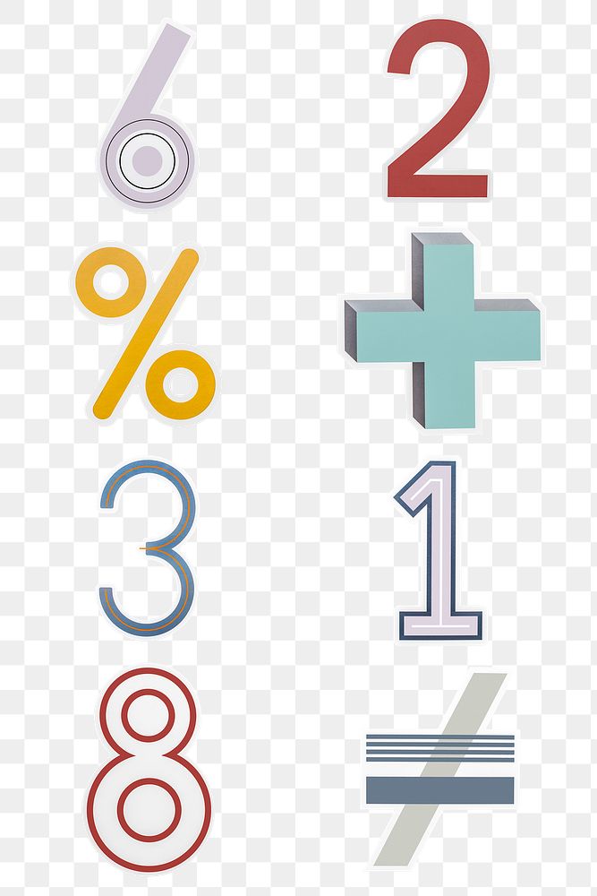 Mathematical signs and formula icons | Premium PNG - rawpixel