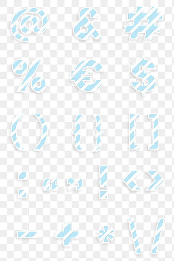 Sign font set illustration png | Premium PNG - rawpixel