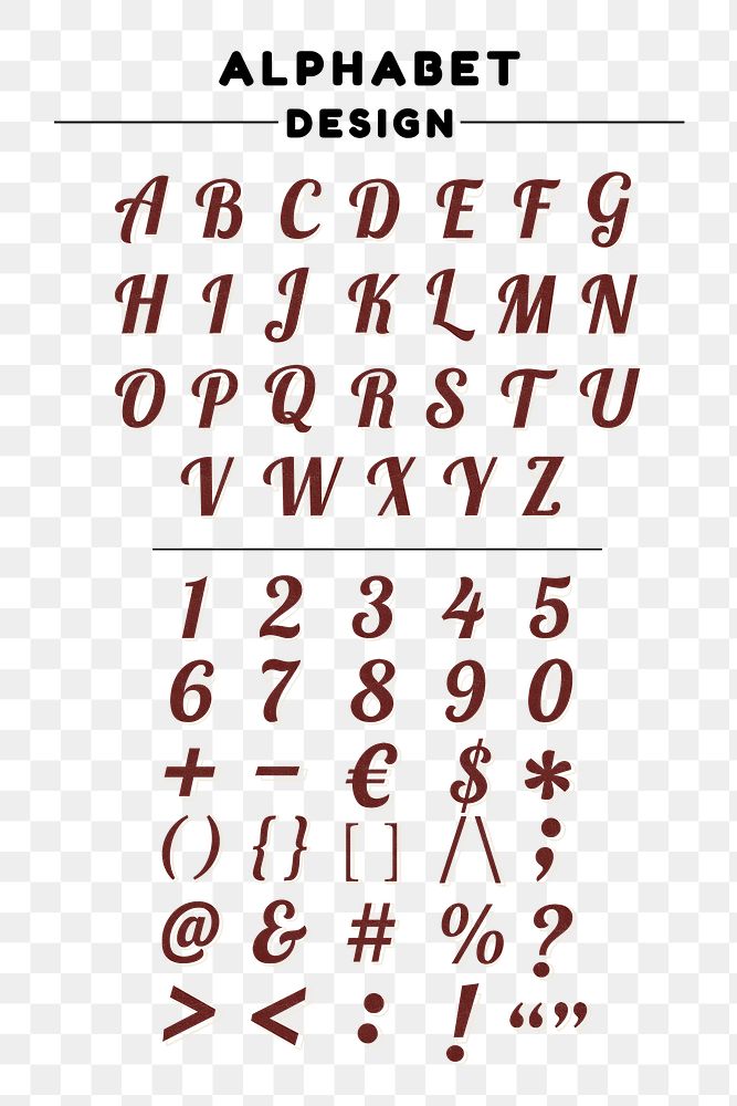 Alphabet Brown PNG Images | Free Photos, PNG Stickers, Wallpapers ...
