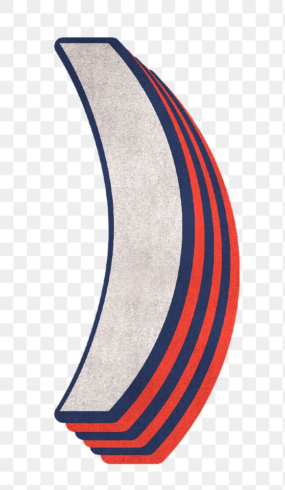 Layered parentheses sign png typography | Premium PNG Sticker - rawpixel