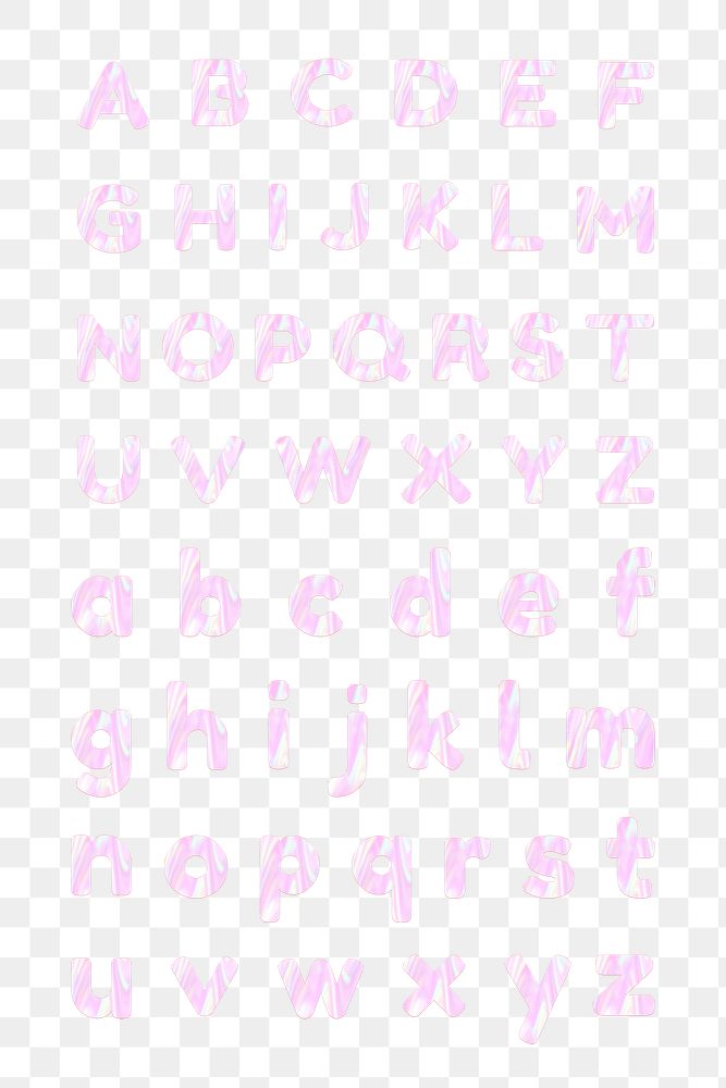 Alphabet png sticker holographic pastel | Free PNG - rawpixel