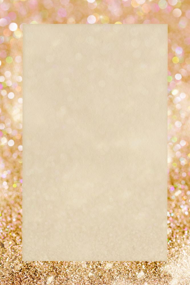 Gold glittery rectangle frame transparent | Premium PNG - rawpixel