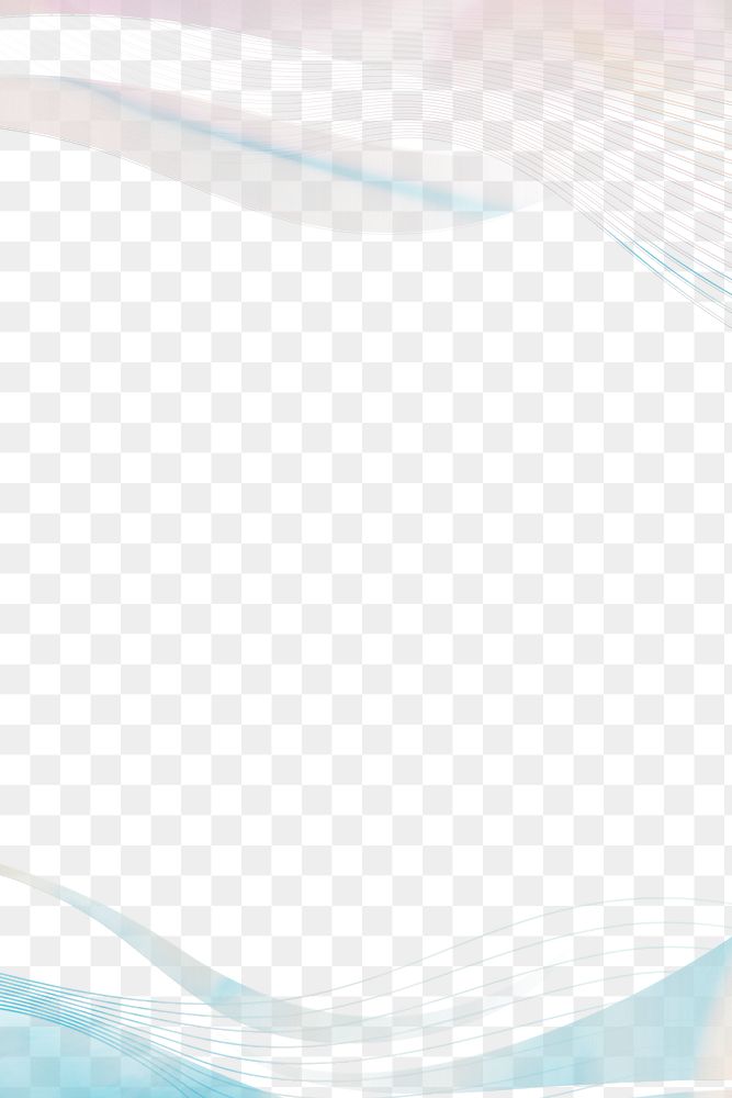 Blue curve frame template design | Premium PNG - rawpixel