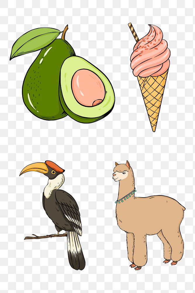 Png food and wildlife sticker | Premium PNG - rawpixel