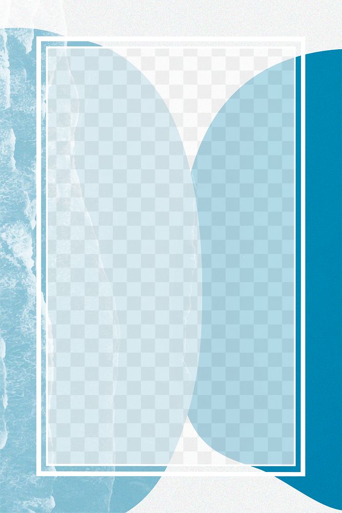Porrait png frame bluej background | Free PNG - rawpixel