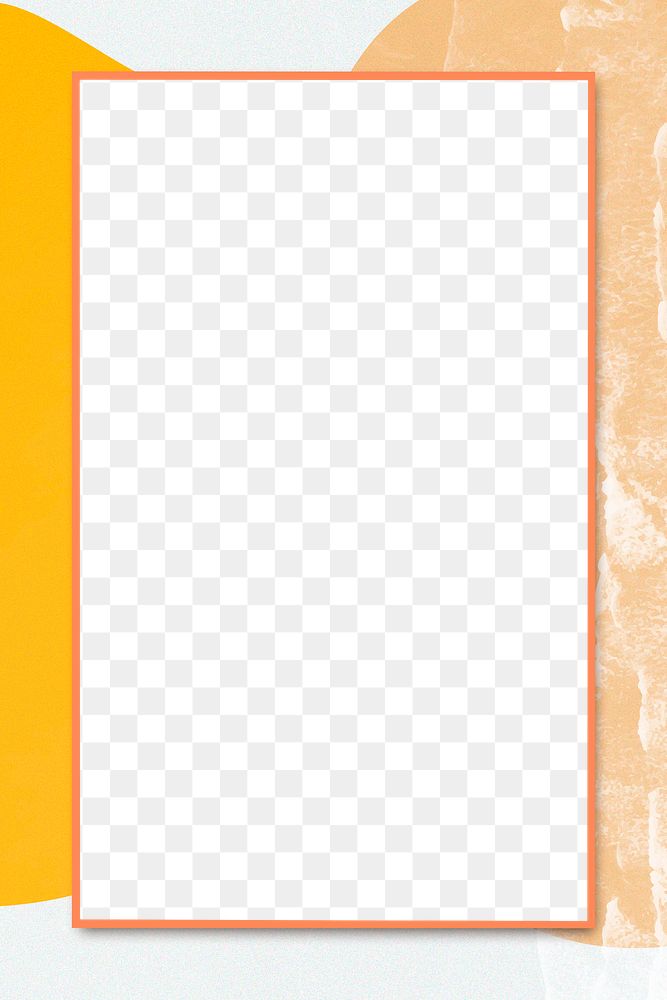 PNG orange standing frame textured | Premium PNG - rawpixel