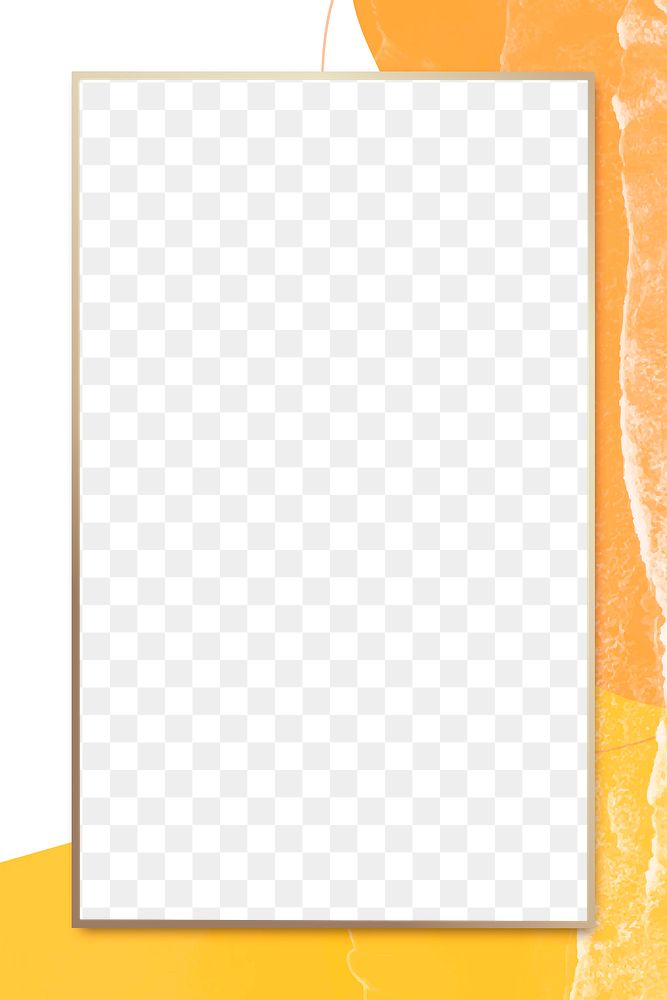 PNG orange standing frame textured | Premium PNG - rawpixel