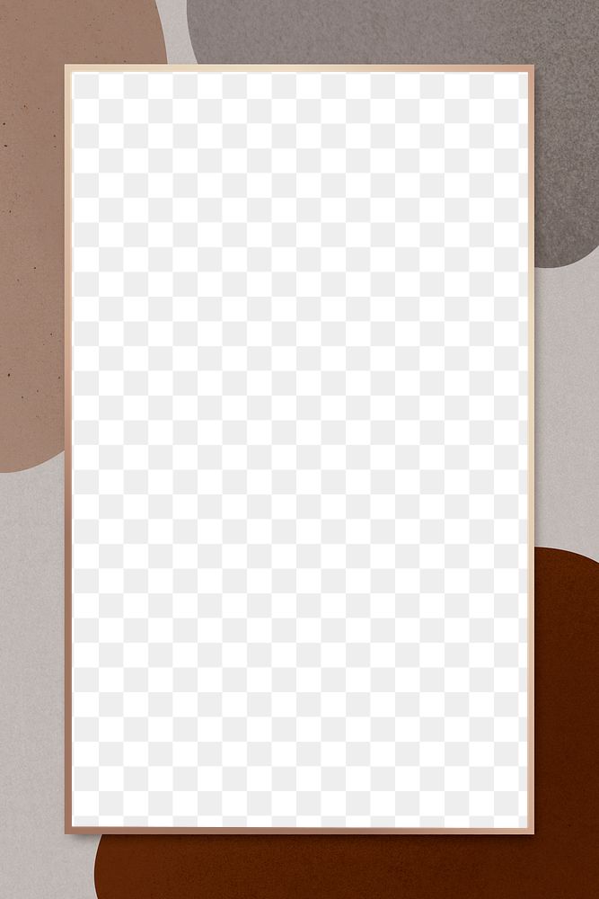Gold brown frame png on abstract | Free PNG - rawpixel