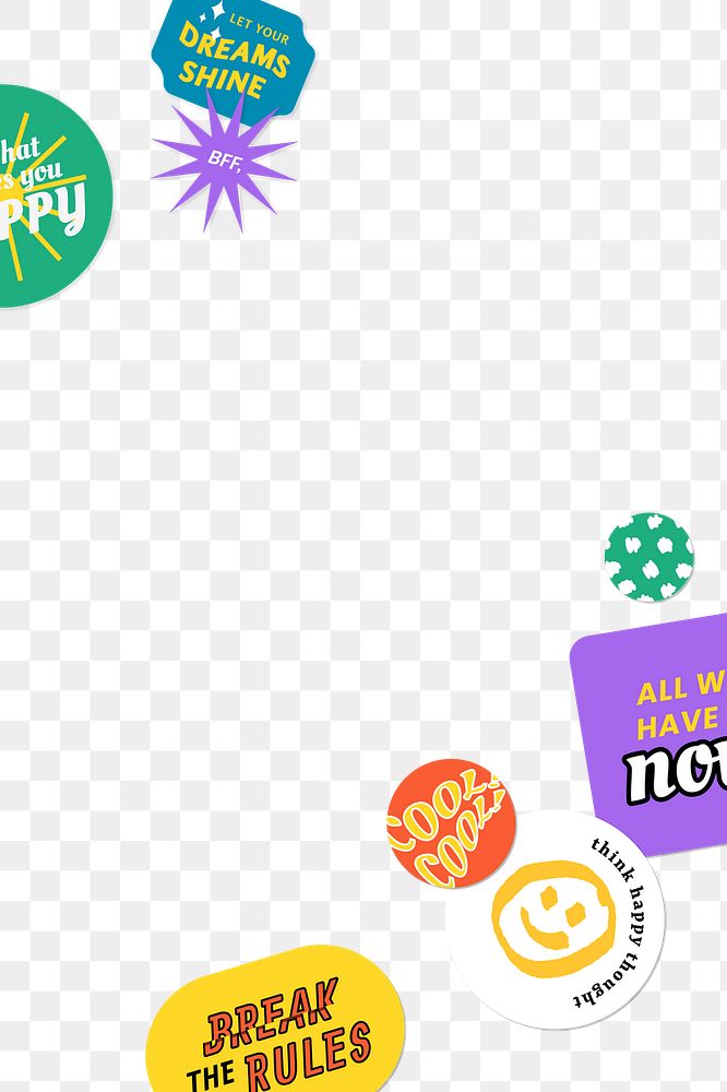 Png word sticker corner border | Premium PNG - rawpixel