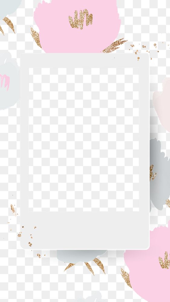 Instant camera frame png flower | Premium PNG - rawpixel