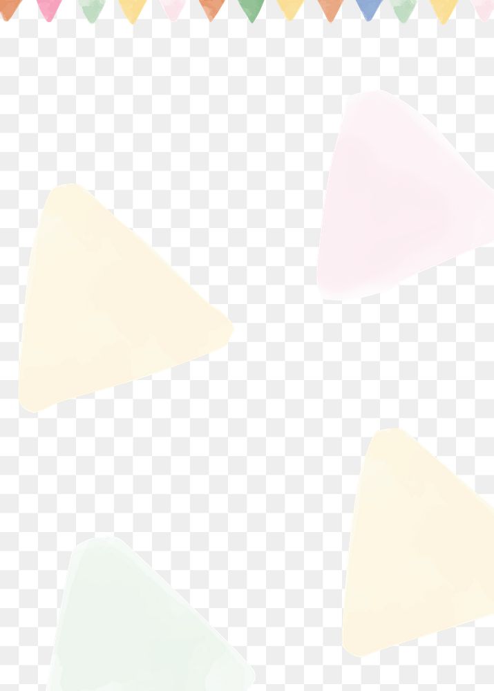 Psngcolorful pastel watercolored triangles pattern | Premium PNG - rawpixel