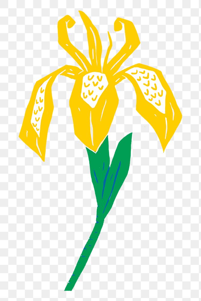 Colorful stencil pattern flower png | Premium PNG Sticker - rawpixel