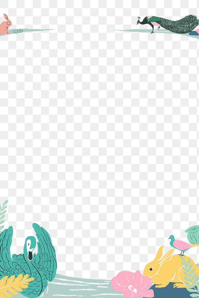 Vintage wild animals frame png | Premium PNG - rawpixel