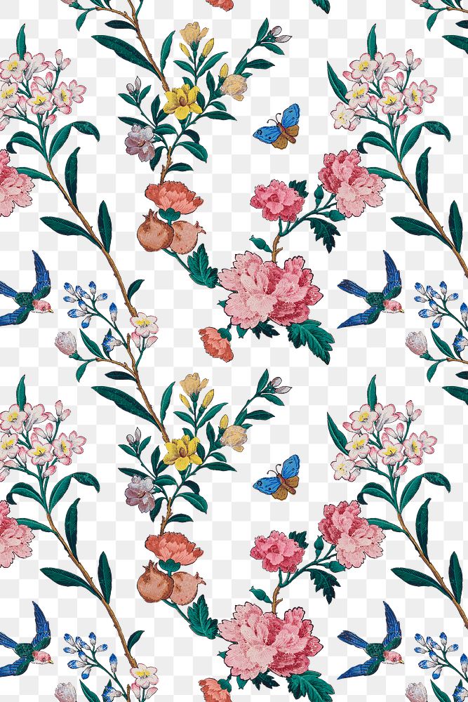 Png colorful botanical pattern transparent | Premium PNG - rawpixel