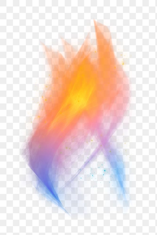 Dramatic png gradient fire flame | Free PNG Sticker - rawpixel