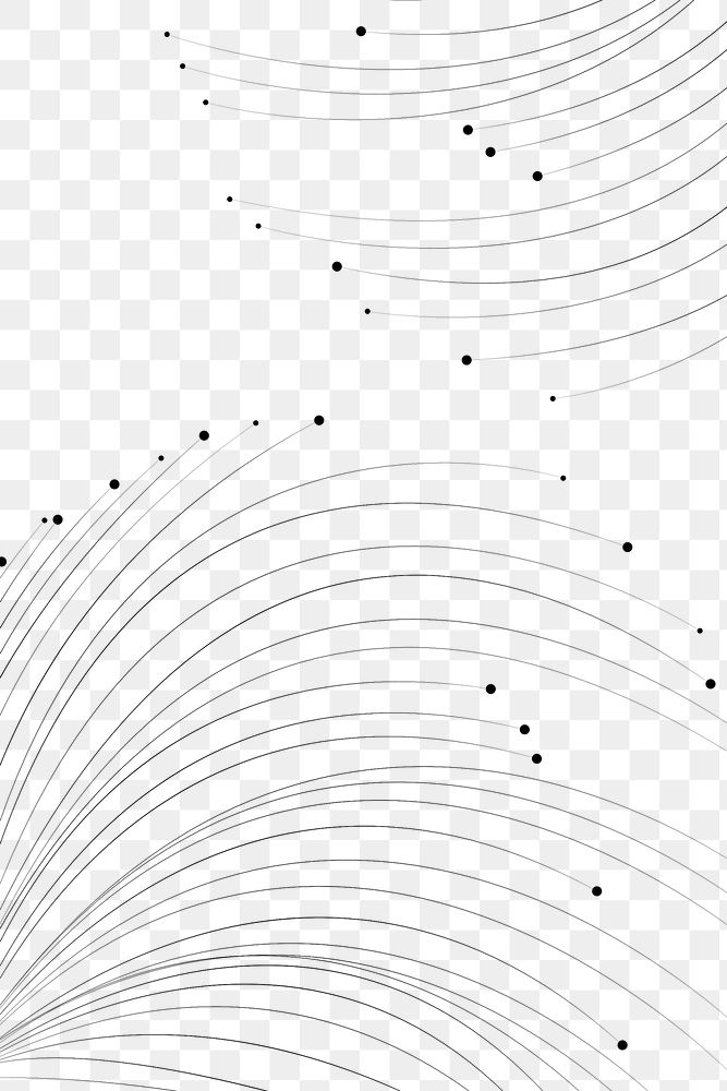 Black particle lines transparent png | Premium PNG - rawpixel