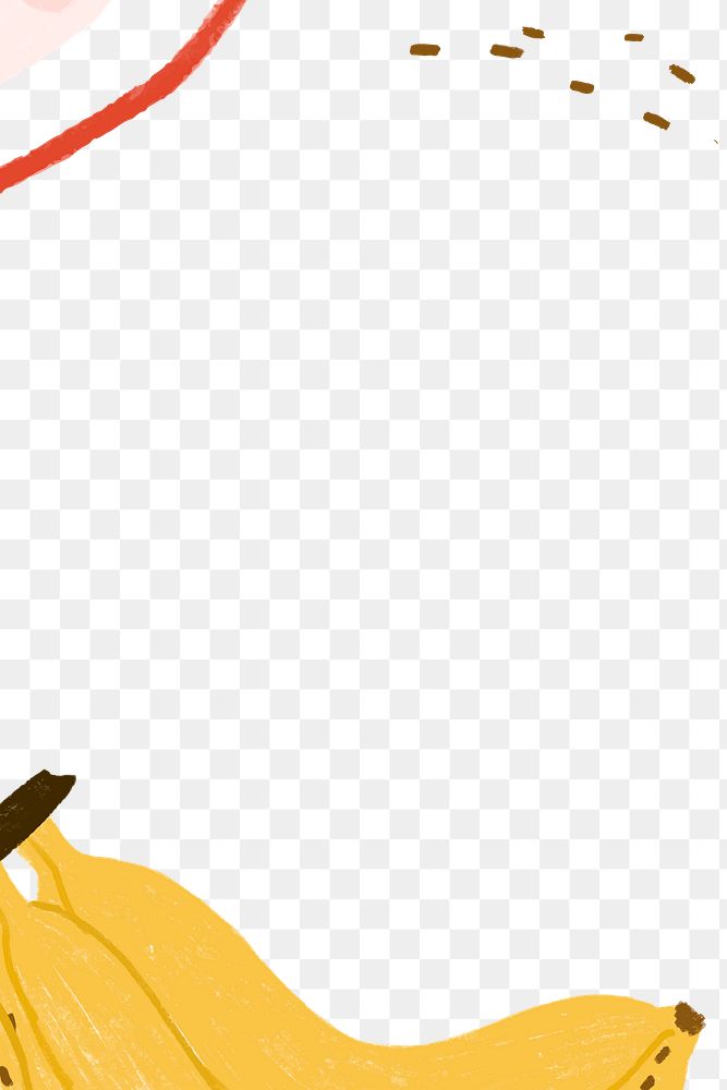 Tropical banana fruit frame design | Premium PNG - rawpixel